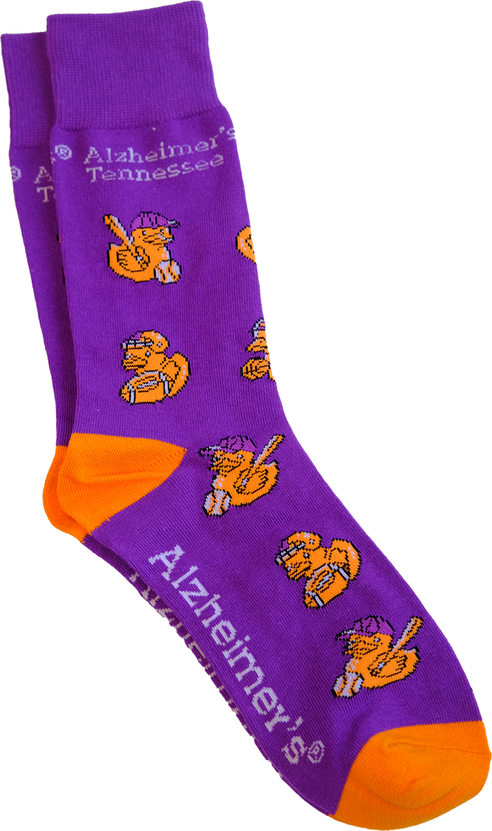 Purple Sports Duck Socks – Alzheimer's TN Store